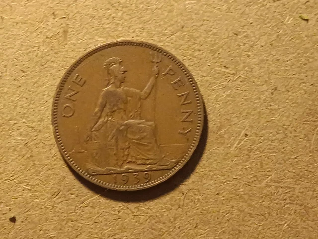 KING GEORGE VI One Penny Coin 1939 1P Vintage Coins Grade A $3.72 ...