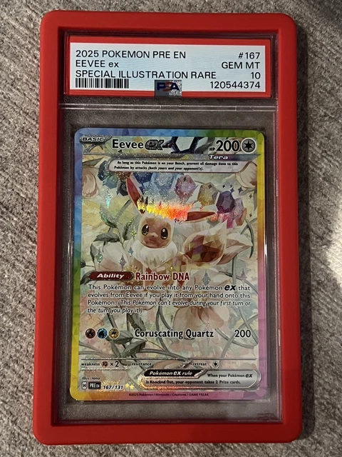 2025 POKEMON PRE En-Prismatic Evolutions Illustration Rare #167 Eevee ...