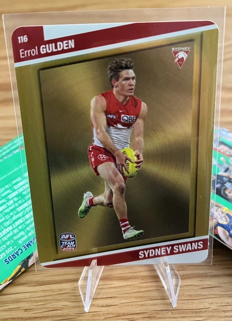 TEAMCOACH 2024 BASE Gold Card Errol Gulden Sydney Swans AFL #116 $5.00 ...