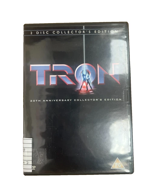 TRON 20TH ANNIVERSARY Collector's Edition 2- Disc DVD Rated PG #RA EUR ...