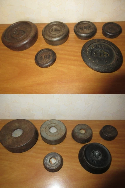 6 POIDS ANGLAIS en fonte EUR 14,00 - PicClick FR