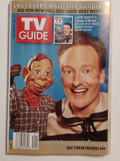 GUIDE TV 9 octobre 2005 avec Conan O'Brien en couverture avec Howdy ...