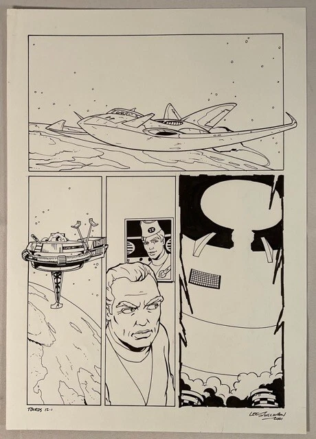 THUNDERBIRDS ORIGINAL COMIC Book Artwork In Pen And Ink By Artist Lee ...