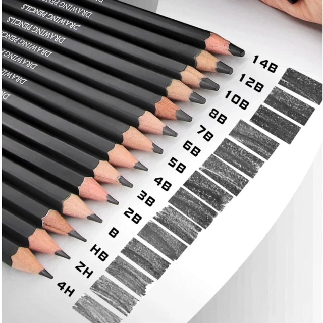 HB 2H 4H B 2B 3B Graphite Pencil Smooth Writing Drawing Pencil Stationery EUR 9,64 - PicClick FR