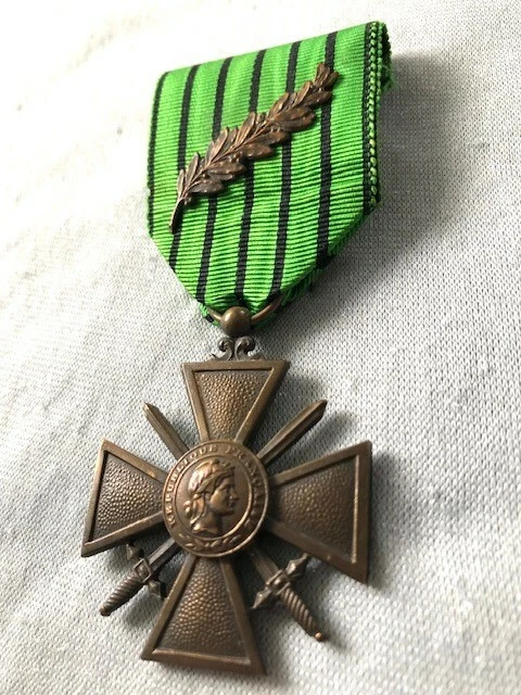 WW2 FRENCH 'CROIX de Guerre' Cross of War (Vichy France) Dispatches! £ ...