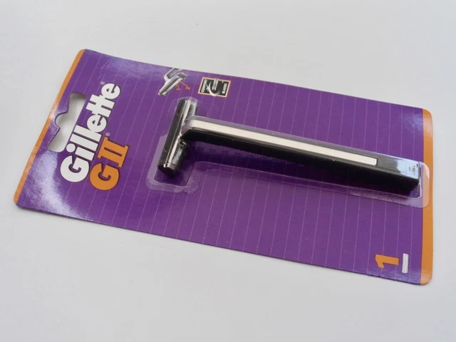 GILLETTE G2, ORIGINAL GII Rasierer TRAC 2 TWIN BLADE Metal Razor ...
