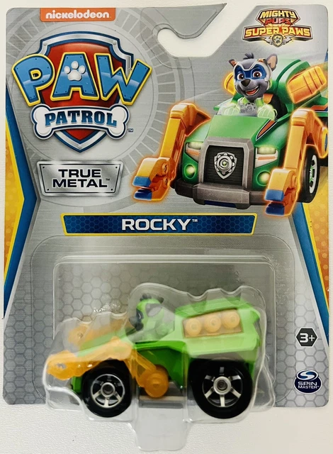 Rocky Paw Patrol Mighty Pups Super Paws True Metal Die Cast 2018 Ships