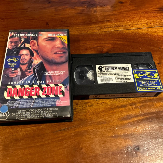DANGER ZONE - Billy Zane , Robert Downey Jr.- Vhs Video $15.00 ...