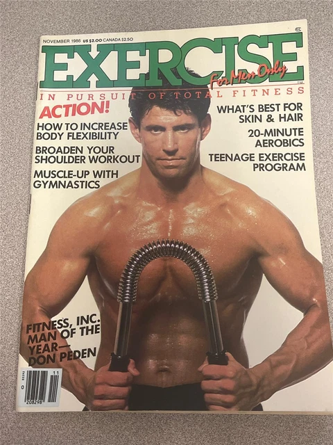 EXERCISE FOR MEN ONLY bodybuilding muscle fitness magazine 11-86 £3.94 ...