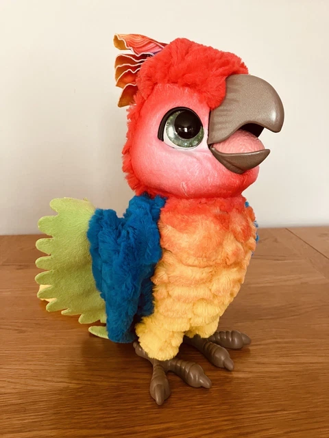 HASBRO FURREAL PAULI - My Singing Parrot Interactive Plush Toy Talking ...