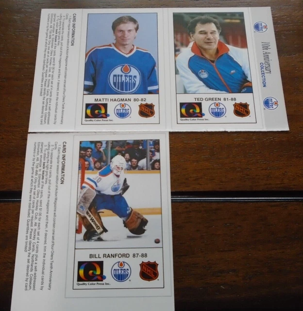 EDMONTON OILERS 10TH Anniversary Collection Action Magazine 3 Player ...