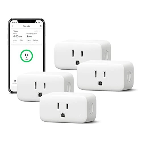 4 PACK SMART Plug Mini 15A Energy Monitor WiFi & Bluetooth Outlet ...