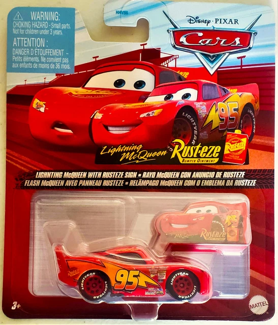 DISNEY PIXAR CARS - Lightning McQueen With Rusteze Sign Mattel Official ...