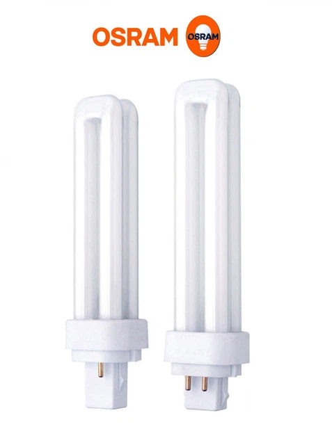 OSRAM DULUX D/ Dulux D/E (2pin or 4pin) Double Turn CFL Lamps (10w/13w ...