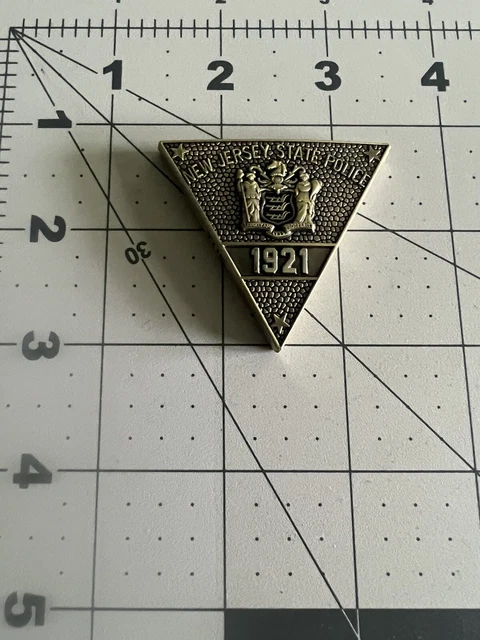 NEW JERSEY STATE Police Challenge Coin Triangle $21.00 - PicClick