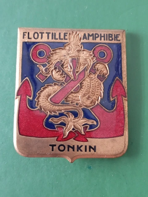 INSIGNE MARINE, FLOTILLE Amphibie Tonkin, Indochine EUR 50,00 - PicClick FR