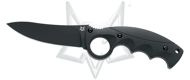 COUTEAU À LAME fixe Fox Knives Alaskan Hunter FX-621B noir BECUT en ...
