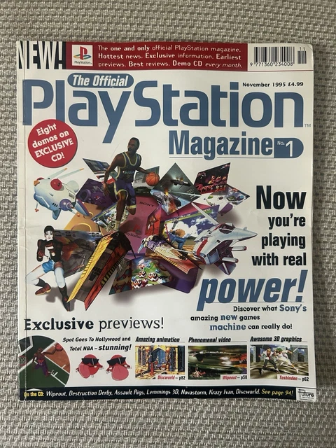 PLAYSTATION PS1 1995 Official UK Playstation Magazine Issue 1 NO DISC £ ...