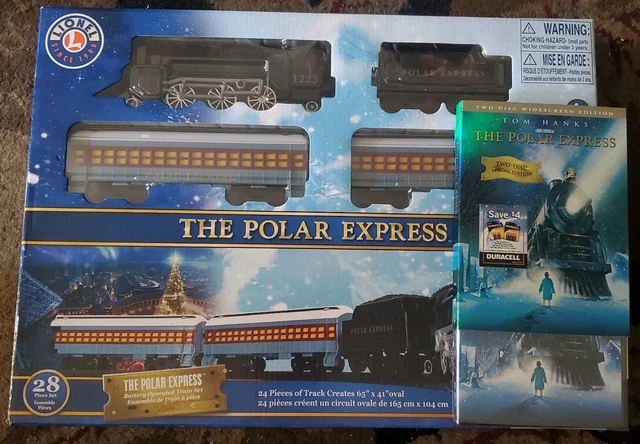 LIONEL THE POLAR Express Movie Mini Train Set 7-11925 NOB + 2 dischi ...