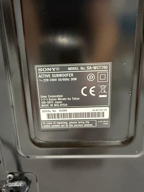 SONY SOUND BAR and Subwoofer with Remote £42.30 - PicClick UK