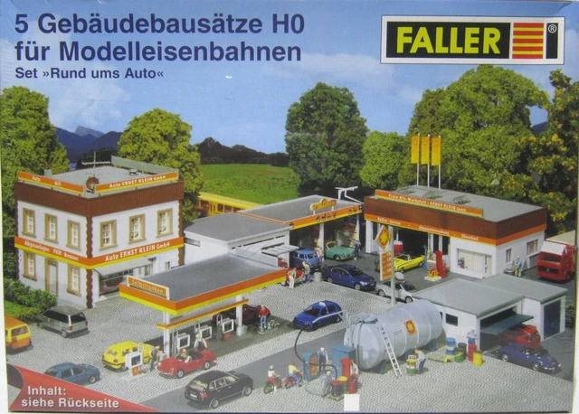 FALLER SET &RUND ums Auto" Ernst Klein GmbH 5x Gebäude Bausatz H0 1:87 ...