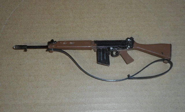 VINTAGE PALITOY ACTION Man Vam - Brown Slr Rifle With Black Plastic ...