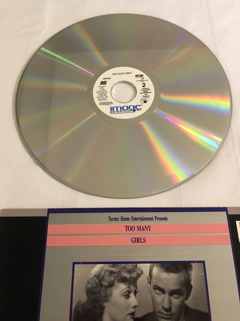 USED LASER DISC TOO MANY GIRLS with Lucille Ball 1940 B&W 85 Min. $5.00 ...
