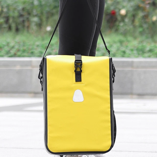 PVC BIKE BAG PE Board Inside 15L Large Capacity Waterproof Pannier Bag ...