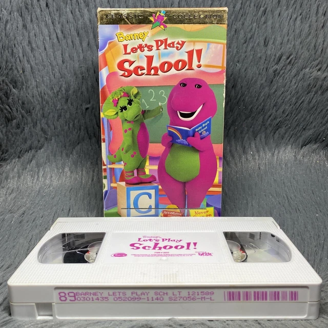 BARNEY LET’S PLAY School! VHS Video Tape Classic Collection VTG Sing ...