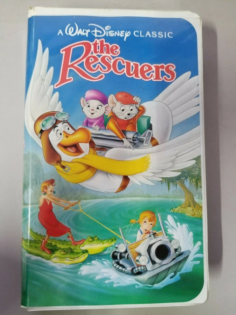 THE RESCUERS ORIGINAL Disney VHS Video Clamshell Classics BLACK DIAMOND ...