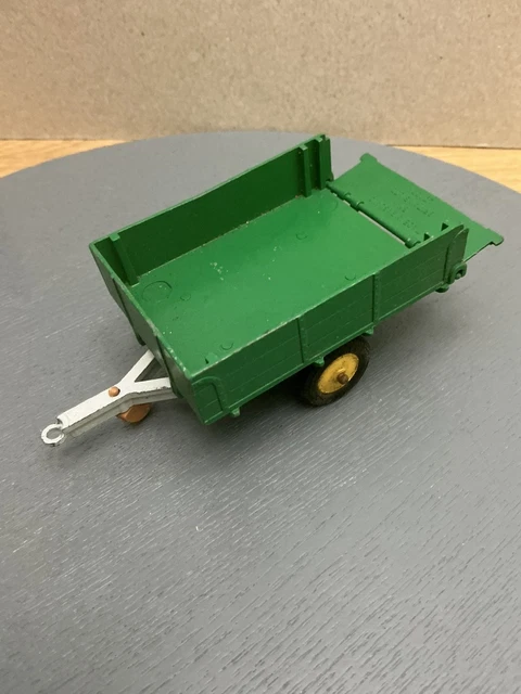 VINTAGE BRITAINS FARM Green tipping trailer 1/32 Scale Toy Model ...