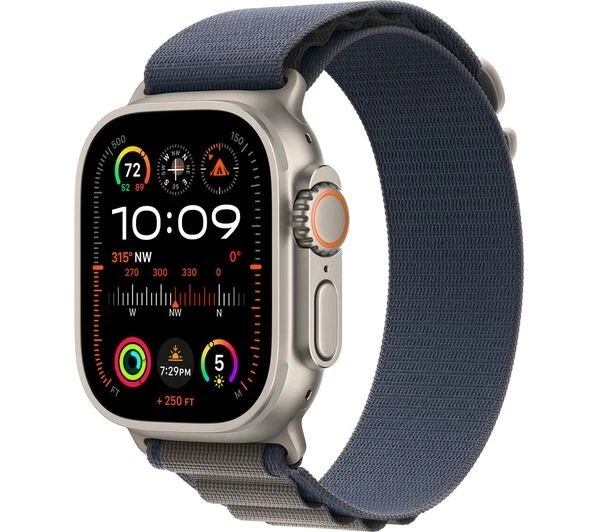 APPLE WATCH ULTRA 2 GPS + Cellular, 49mm Titanium Case Blue Alpine Loop ...