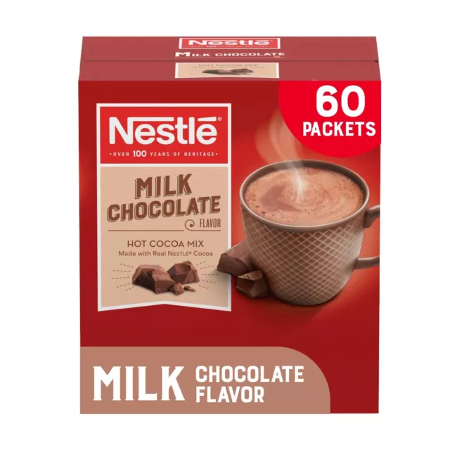 NESTLE HOT CHOCOLATE Packets Milk Chocolate Flavor Hot Cocoa Mix Made ... NESTLE HOT CHOCOLATE Packets Milk Chocolate Flavor Hot Cocoa Mix Made ...