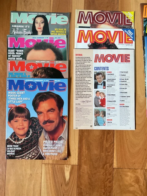 AUSTRALIA MOVIE MAGAZINES 1991 & 1992 - River Phoenix, Bruce Willis, T ...