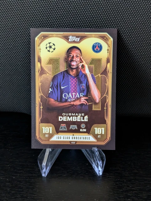 TOPPS MATCH ATTAX 2026 Champions League Ousmane Dembele 100 Club ...