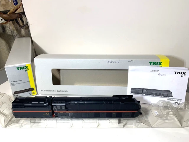 TRIX HO STEAM Locomotive Epoche II - BR 05 Model No. 22189 w/ Sound ...