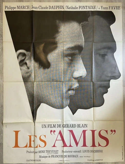LES AMIS GERARD BLAIN Michel Landi / Roger Boumendil 1971 Film Poster ...