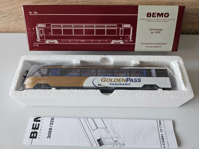 BEMO 3288 314 MOB GoldenPass Line Control Car 152 HOm H0m Golden Pass £ ...