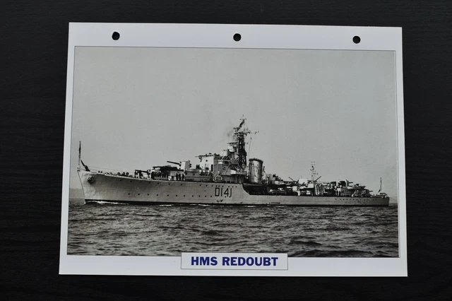 NAVAL DESTROYERS HMS Redoubt 1942 Destroyer Photo Print Maxi Card £4.25 ...