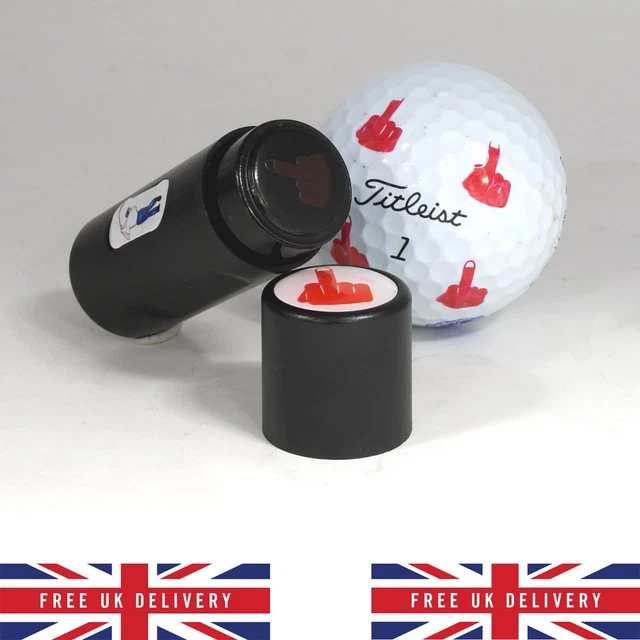 MIDDLE FINGER DESIGN Golf Ball Stamper Stamp Marker Personalize your ...