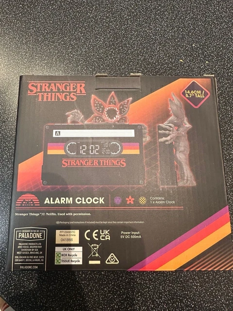 STRANGER THINGS DEMOGORGON Cassette Tape Digital Alarm Clock Retro 80s ...