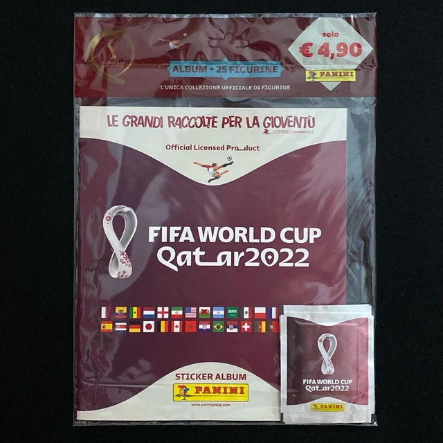 STARTER PACK-PANINI STICKER-ALBUM-FIFA World Cup Qatar 2022-Italian Version-New- EUR 15,00 ...