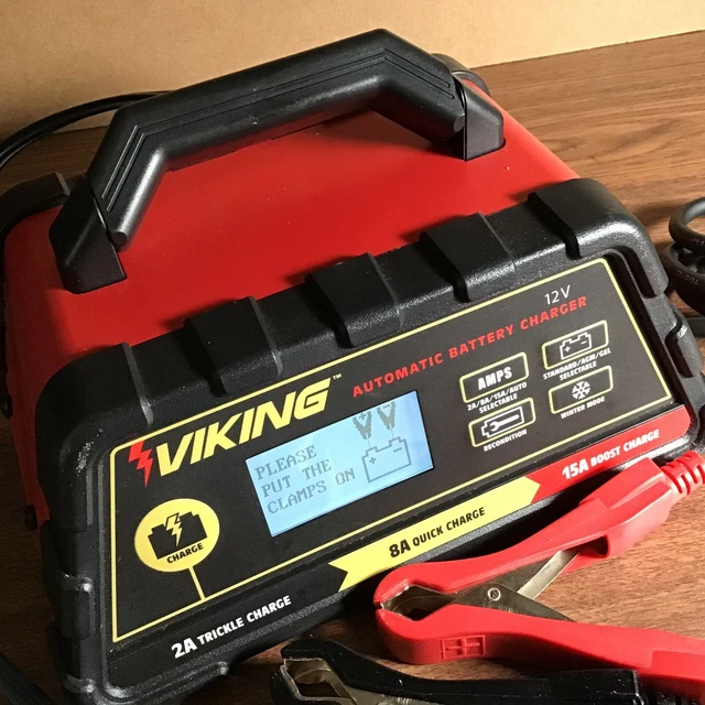 VIKING 2/8/15 AMP Full Automatic Microprocessor Controlled Battery ...