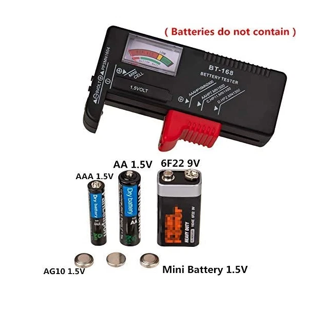 BATTERY TESTER CHECKER Monitor Portable Multi Purpose All Cell Small ...