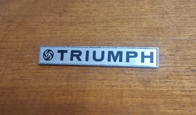 LEYLAND TRIUMPH CLASSIC Car Rear Badge Logo Emblem - Black & Silver - J ...