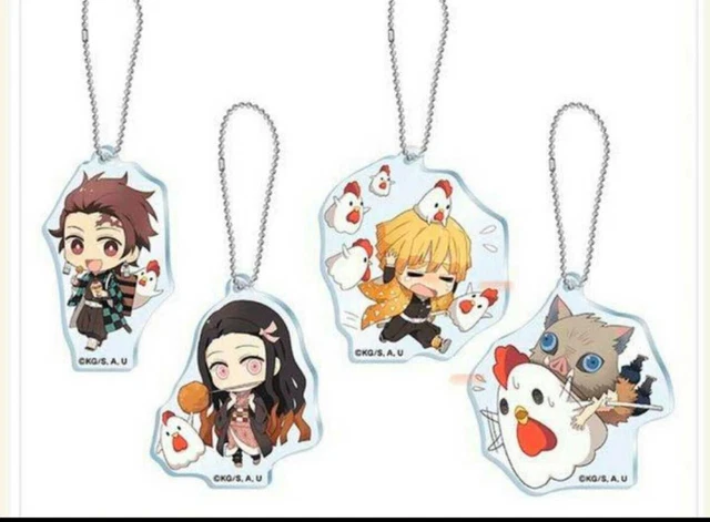 DEMON SLAYER TANJIRO Nezuko Zenitsu Azuma Inosuke Acrylic Key Chain Set ...