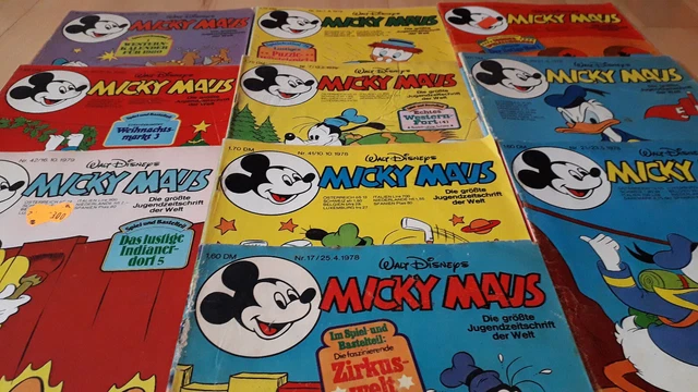 WALT DISNEY'S MICKEY Mouse - Bundle of 10 Comic Books from 1978-79 with ...