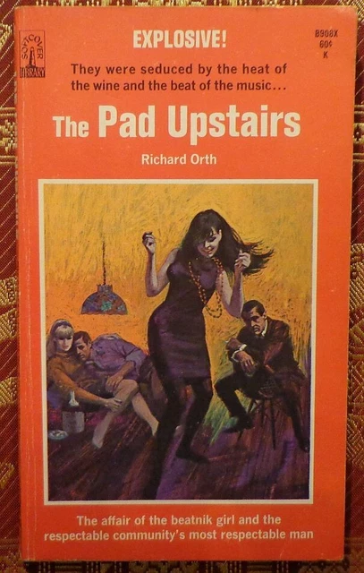VINTAGE SOFTCOVER ADULT Sleaze Pulp PAD UPSTAIRS GGA Cover BEATNIK Sex ...