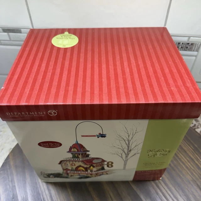 DEPT 56 NORTH Pole Series Checking It Twice Wind-Up Toys 2003 Animated ...