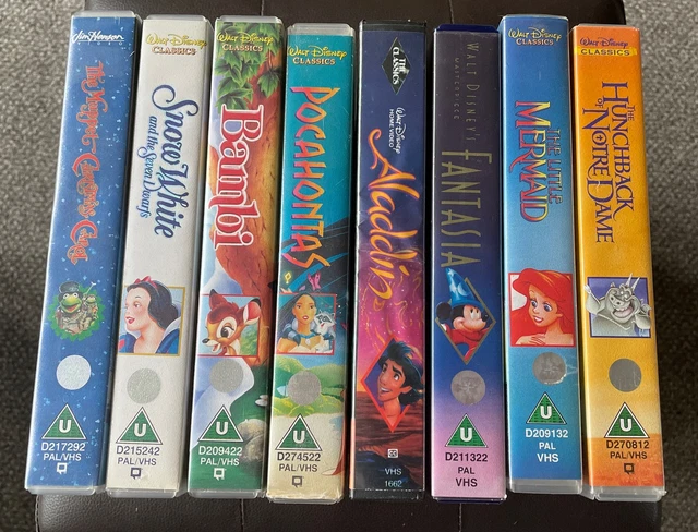 BUNDLE OF 8 X Classic Disney Vhs Uk Tapes £12.00 - PicClick UK